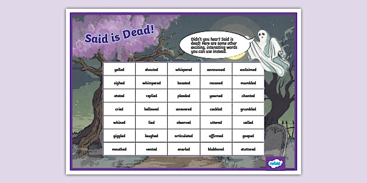 Said is Dead - Poster (teacher made) - Twinkl