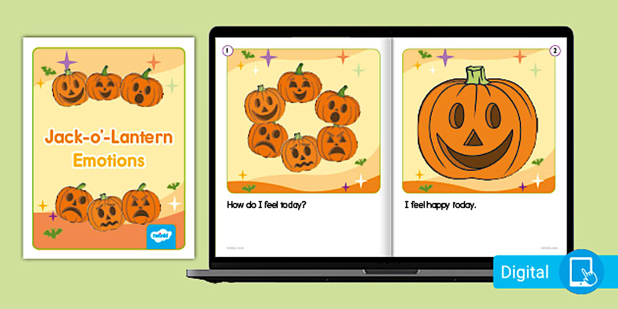Jack-o'-Lantern Emotions Emergent Reader eBook - Twinkl