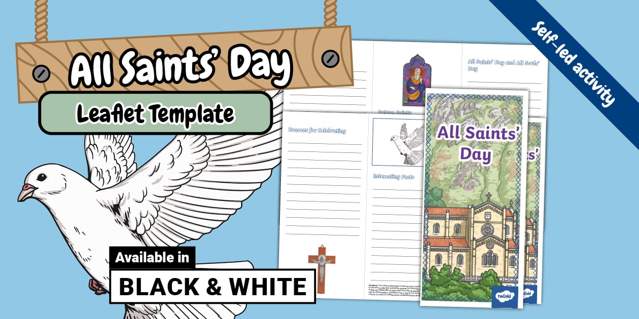 All Saints' Day Leaflet Template