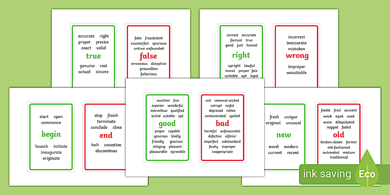 Ikea Tolsby/Fiestad Antonym/Synonym Picture Frame - Twinkl