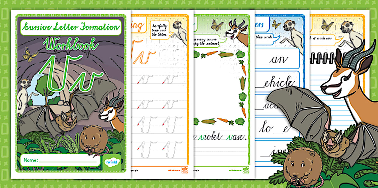 Cursive Letter Formation Workbook - Vv (teacher made)