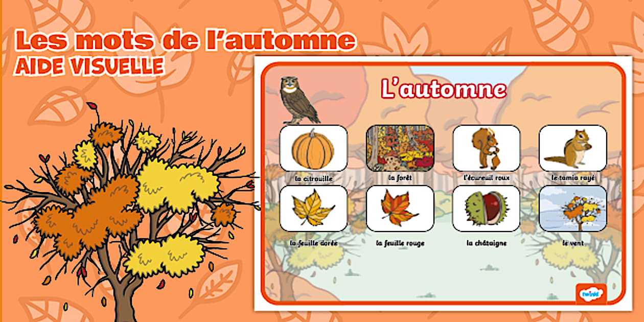 * NEW * Ensemble de mots : L'automne - Twinkl Français
