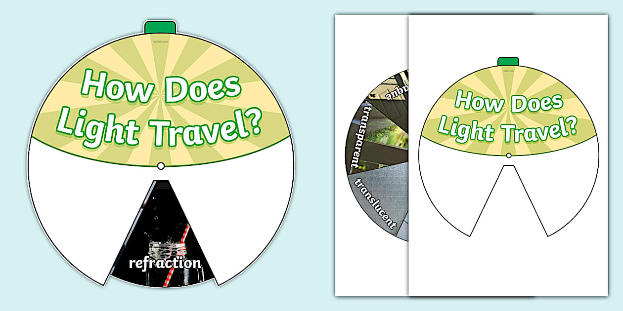 Light Science Spinner (teacher made) - Twinkl