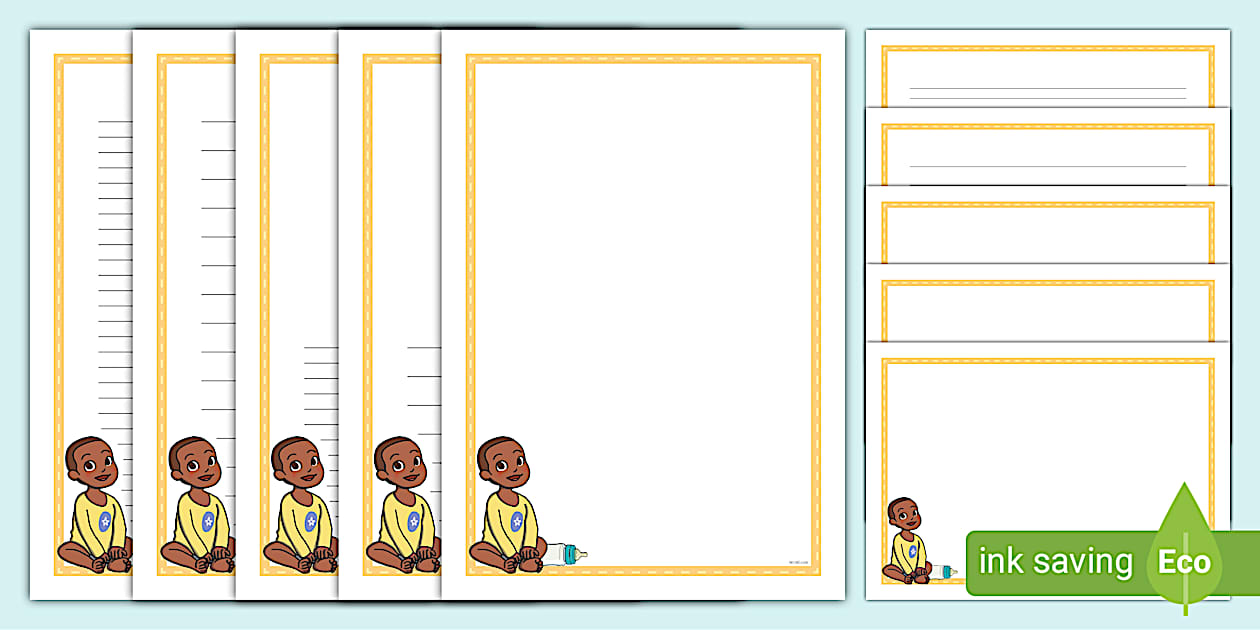 Editable Baby Page Border (Teacher-Made) - Twinkl