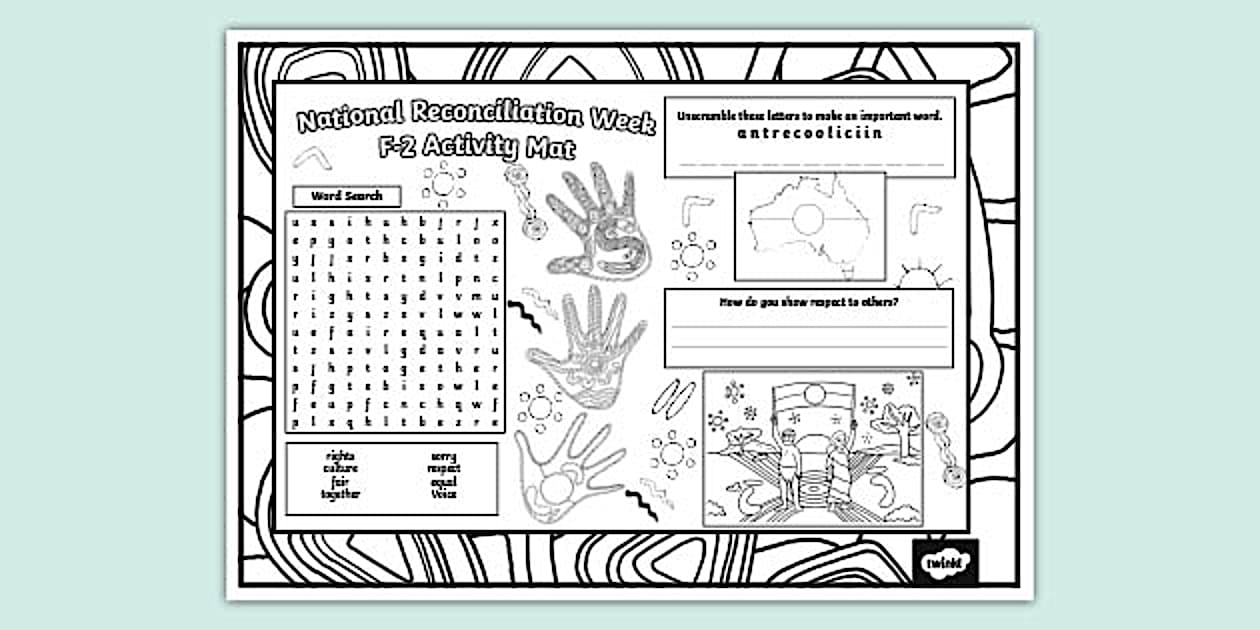 National Reconciliation Week F-2 Activity Mat - Australia
