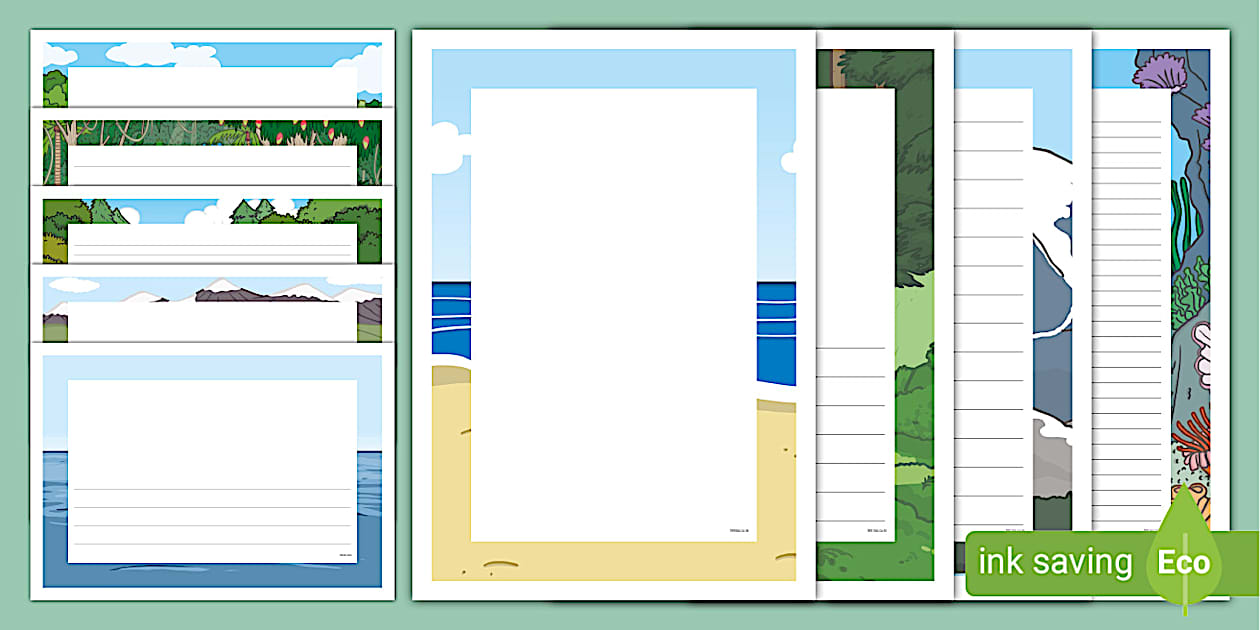 Physical Geography Page Borders (teacher made) - Twinkl