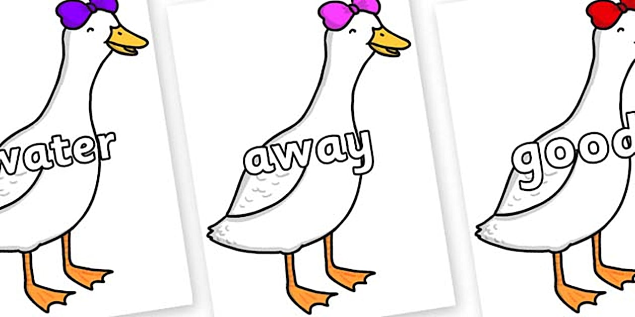 Cursive Next 200 Common Words on Ducky Lucky (teacher made)