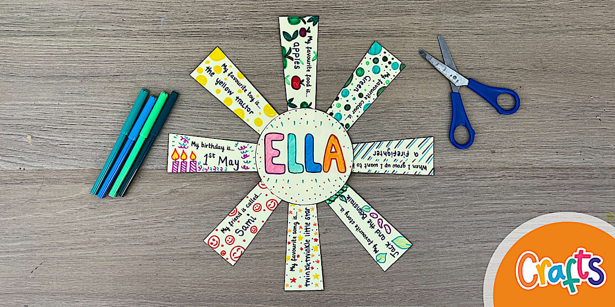 My Sunshine - All About Me Craft (teacher made) - Twinkl