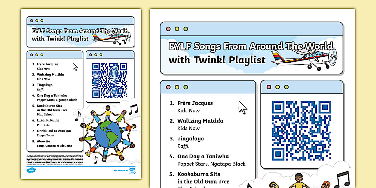 Early Years Songs From Around The World Playlist - Twinkl