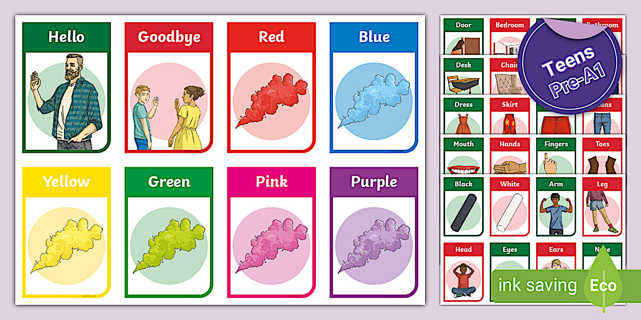 150 Vocabulary Cards for ESL Beginners | Twinkl - Twinkl