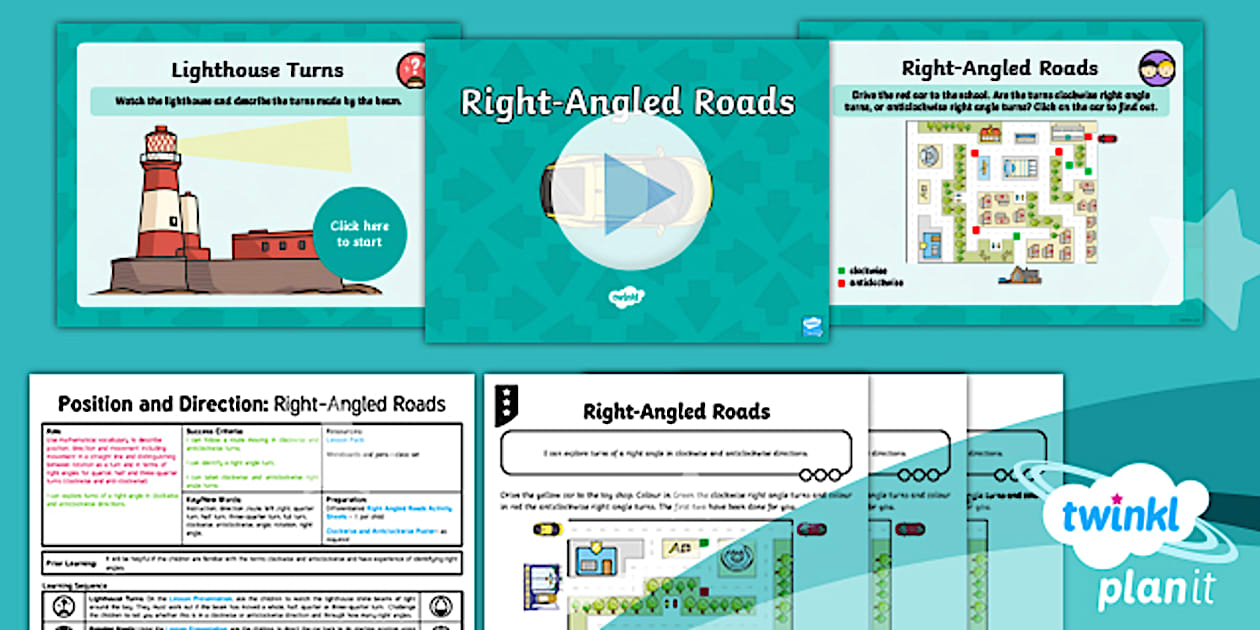 PlanIt Maths Y2 Position and Direction Lesson Pack Turns, Rotations and ...