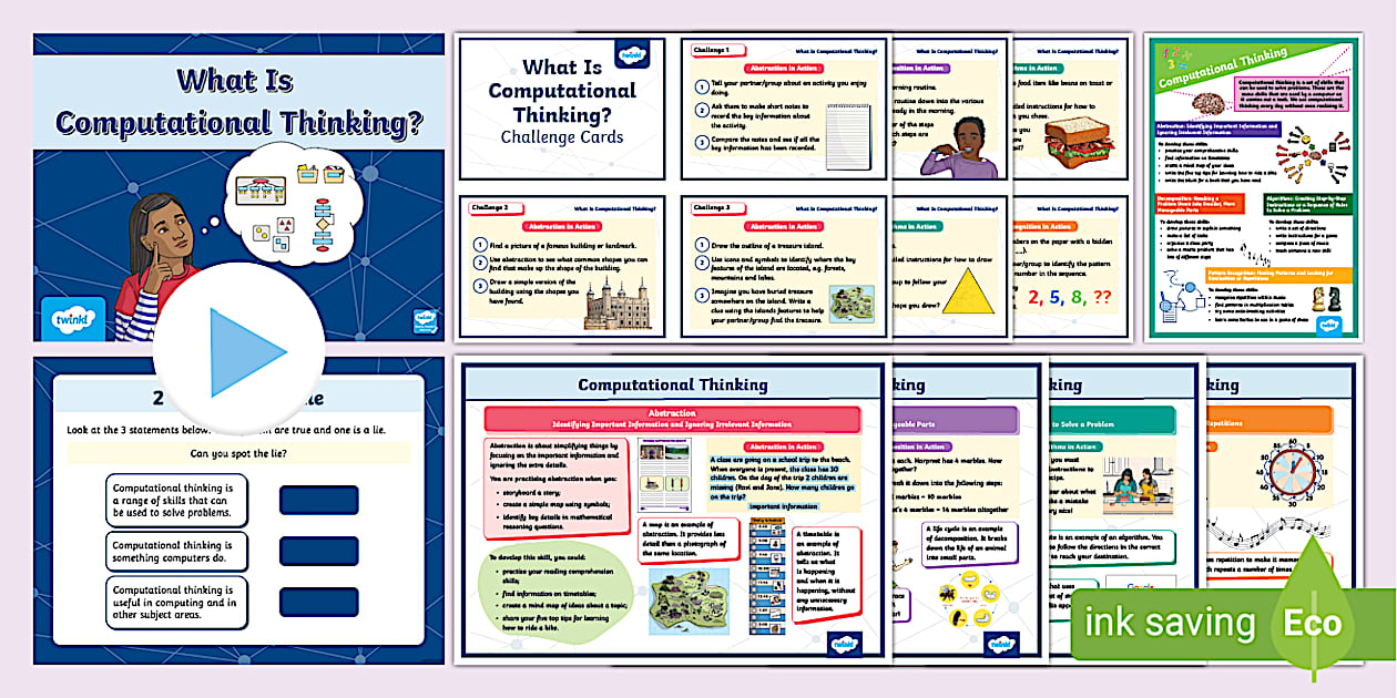 What Is Computational Thinking? Information Pack - Twinkl UK