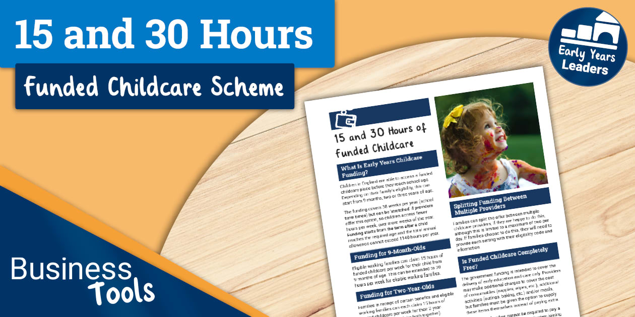 15 and 30 Hours of Funded Childcare | Twinkl