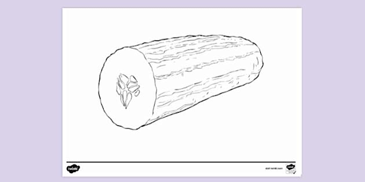Cucumber Colouring Sheet | Primary Resources (teacher made)