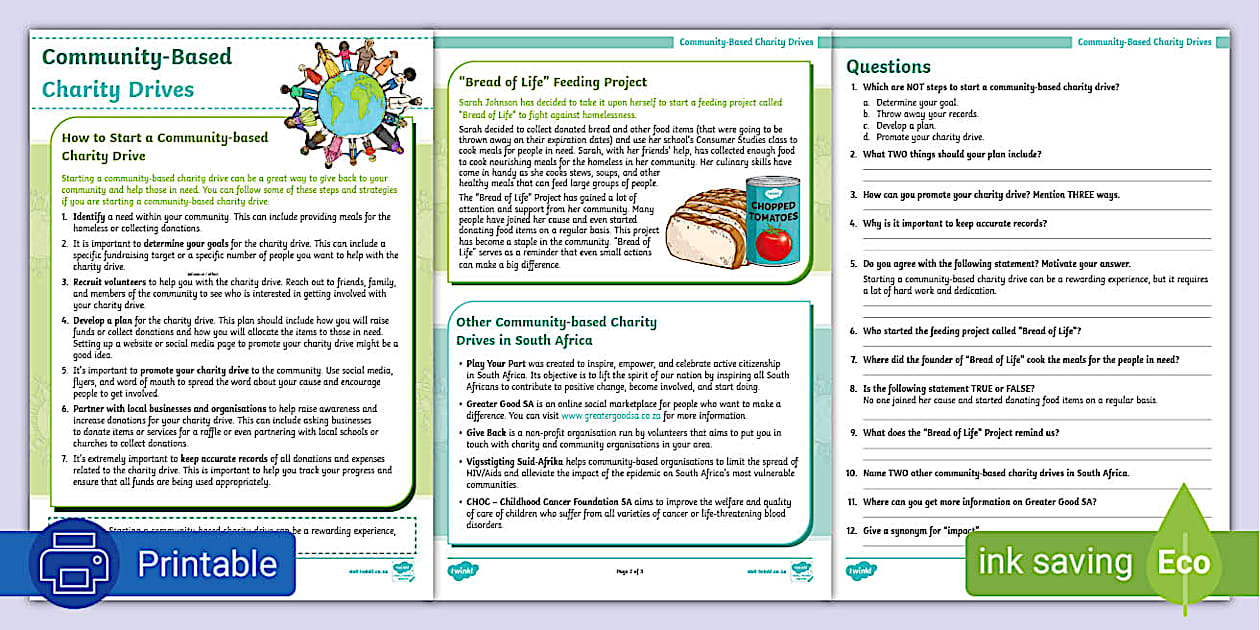 Community-based Charity Drives