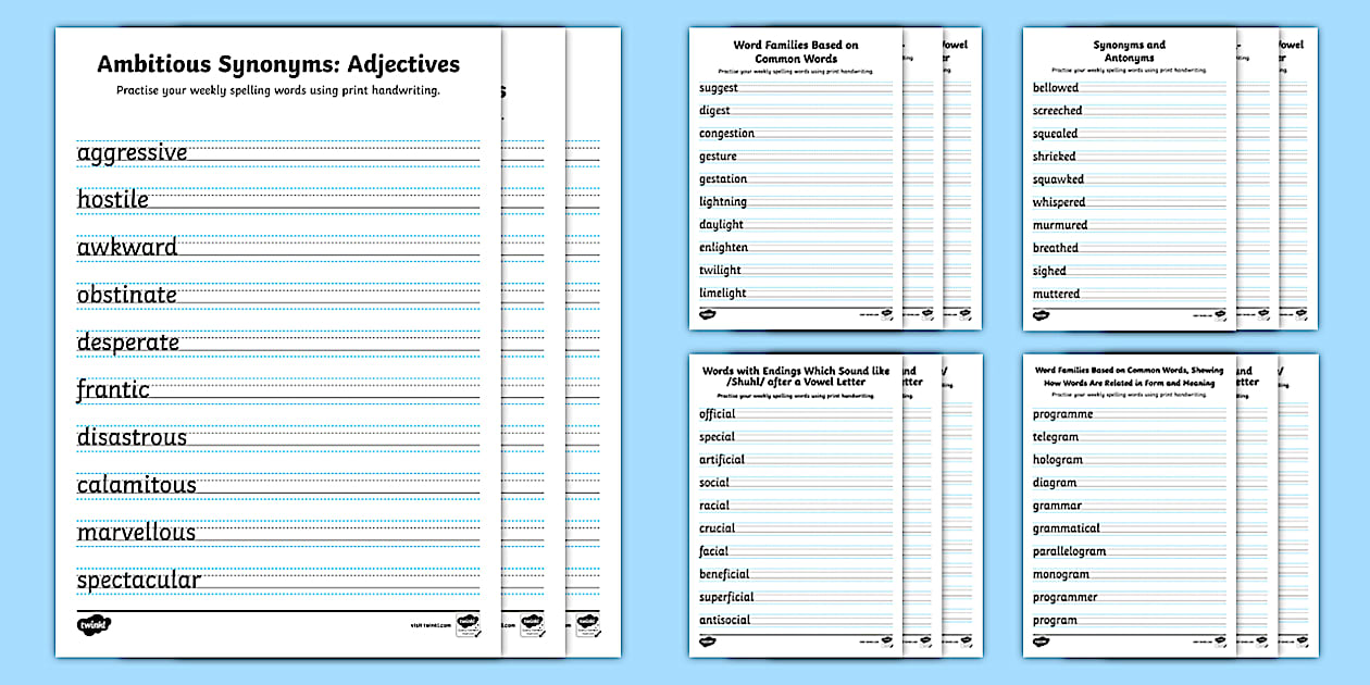 Year 6 Handwriting Practice - Term 1 to 3 (teacher made)