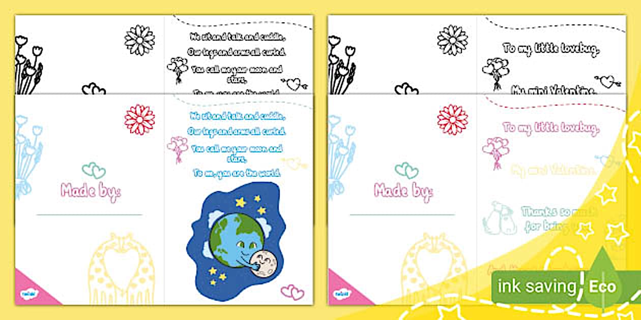 To My Parent Valentine's Day Card (Teacher-Made) - Twinkl