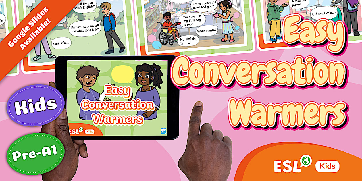 ESL Beginners Conversation Starters {Kids, Pre-A1}