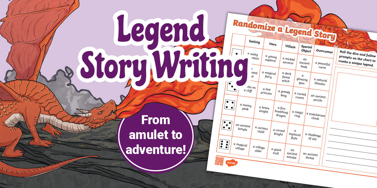 * NEW * Randomize a Legend Story Writing Template
