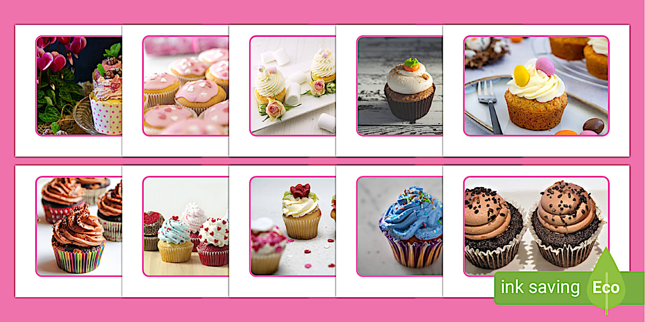 Cupcake Display Photo Pack (teacher made) - Twinkl