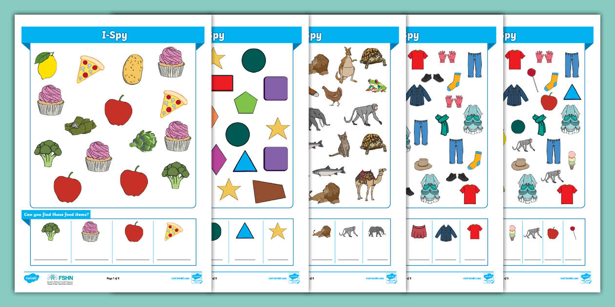 FREE! - I Spy - Visual Attention Activity (Themed) | Resource for ...