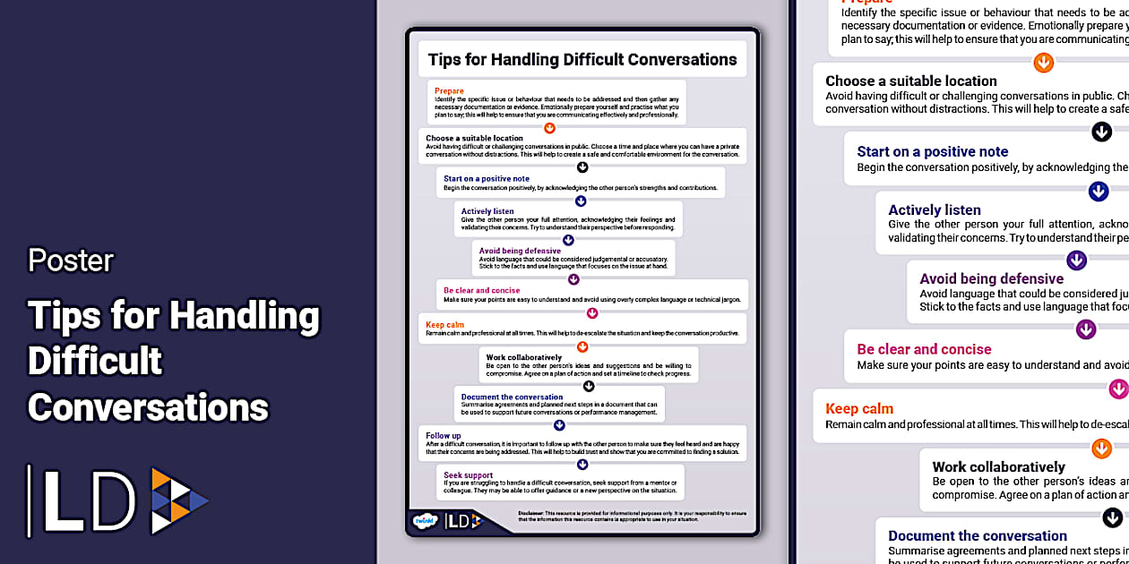Tips for Handling Difficult Conversations - SLT - Twinkl