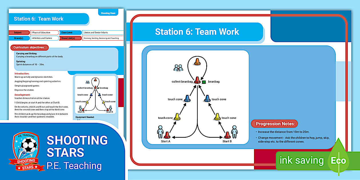 FREE! - PE Station 6 Junior Infants/Senior Infants - Twinkl