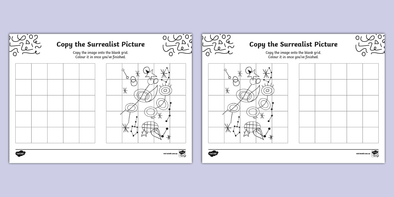 Copy the Surrealist Picture Worksheet