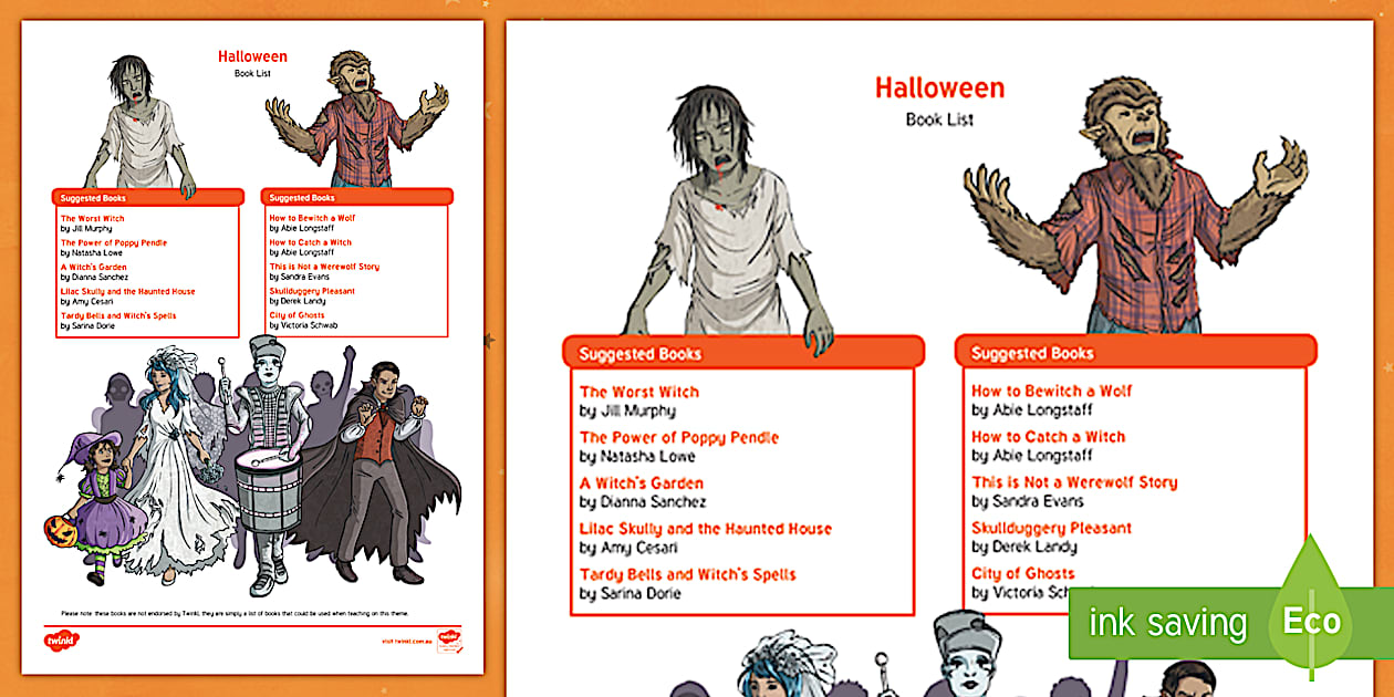 Halloween Book List