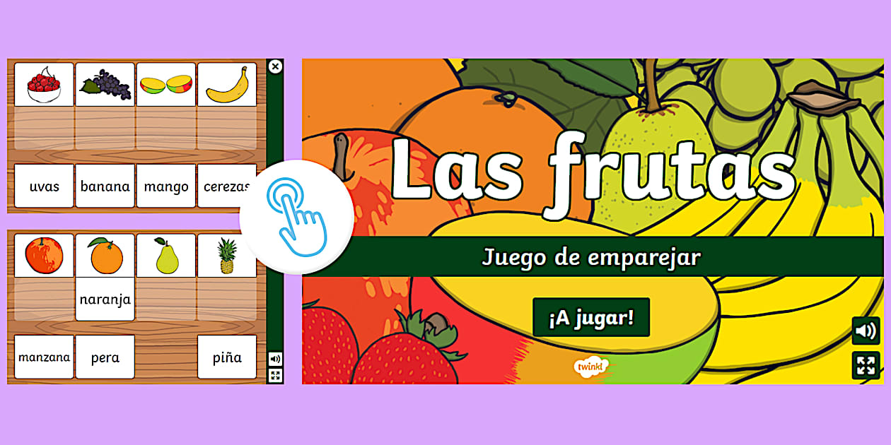 Juego: Emparejar frutas | Recursos interactivos