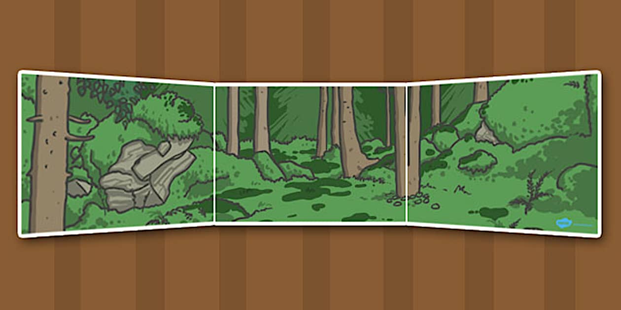 Forest Small World Background (teacher made) - Twinkl