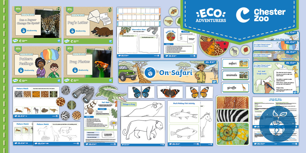 FREE! - EYFS Biodiversity Patterns - Can a Jaguar Change Its Spots?