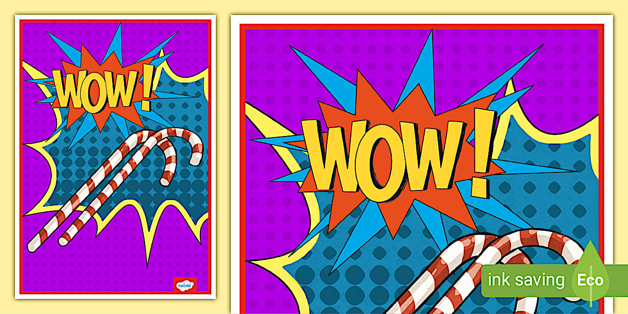 Candy Pop Art Display Poster (Teacher-Made) - Twinkl