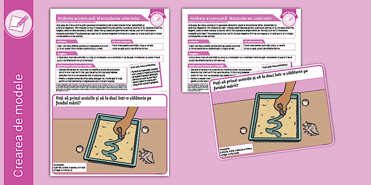 Crearea de modele – Scoici pe fundul mării