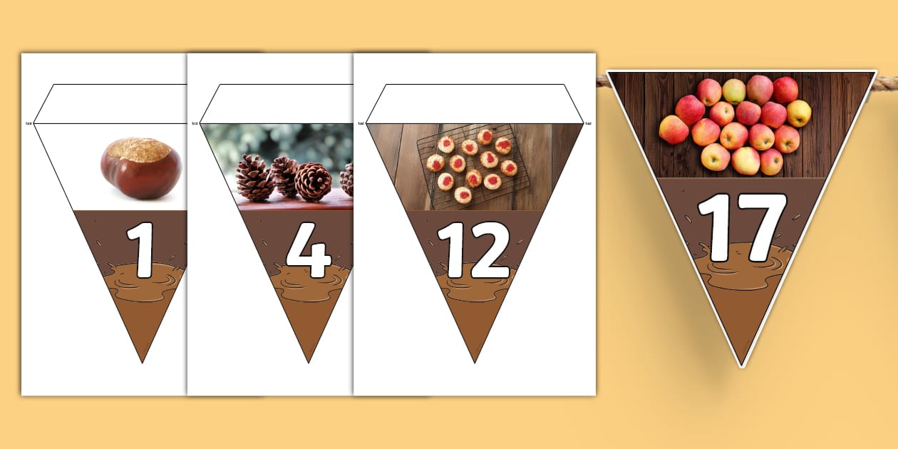 Mud Kitchen Numbers 1-20 Display Bunting (Teacher-Made)