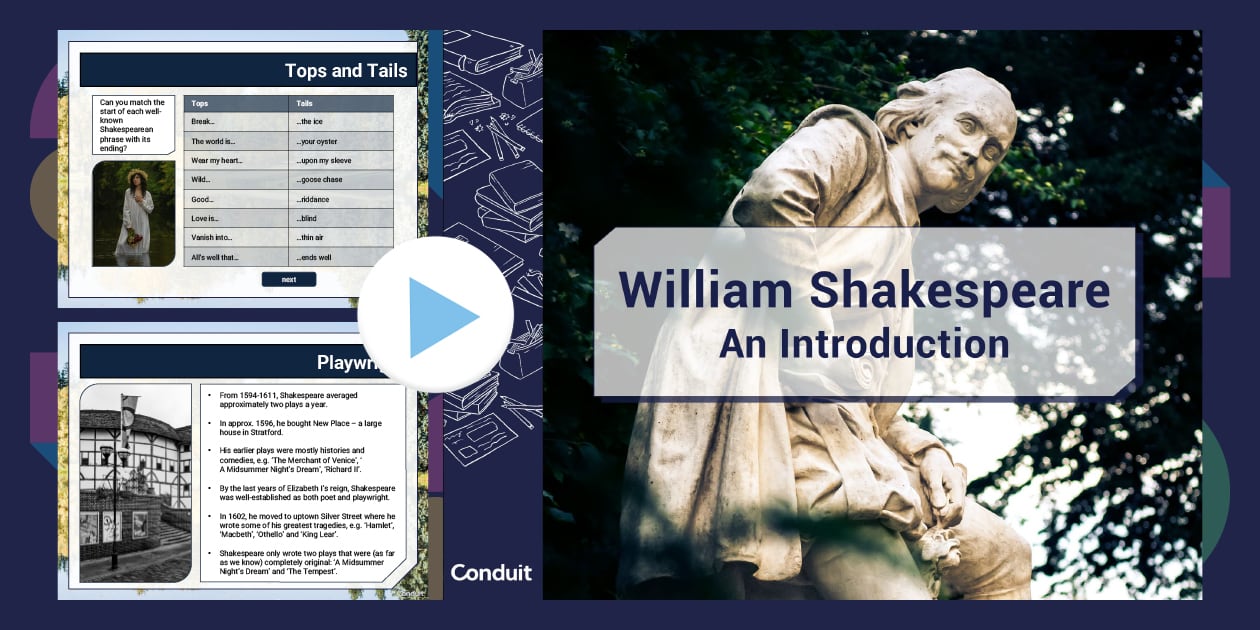 William Shakespeare: An Introduction (teacher made) - Twinkl