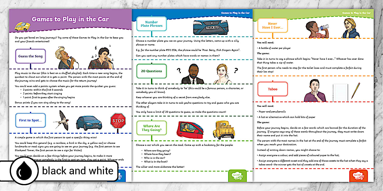 Games to Play in the Car | Twinkl Party - Twinkl