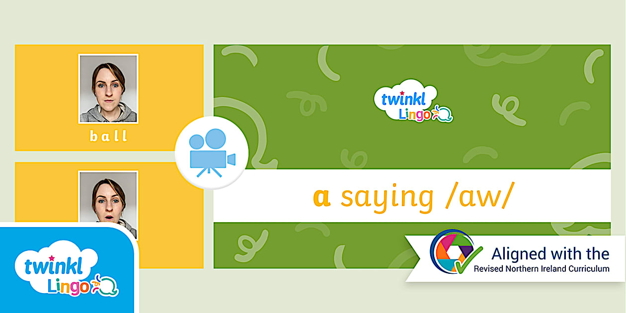 Twinkl Lingo Stage 5/6: a saying /aw/ video (teacher made)