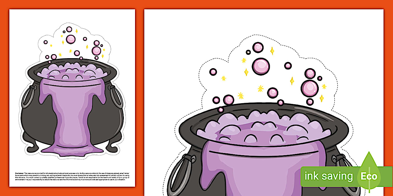😊 Cauldron Emoji Cut-Out (teacher made) - Twinkl