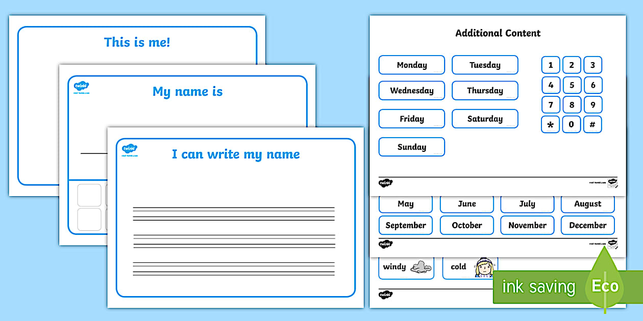 Morning Activity Pack - adapted morning activities