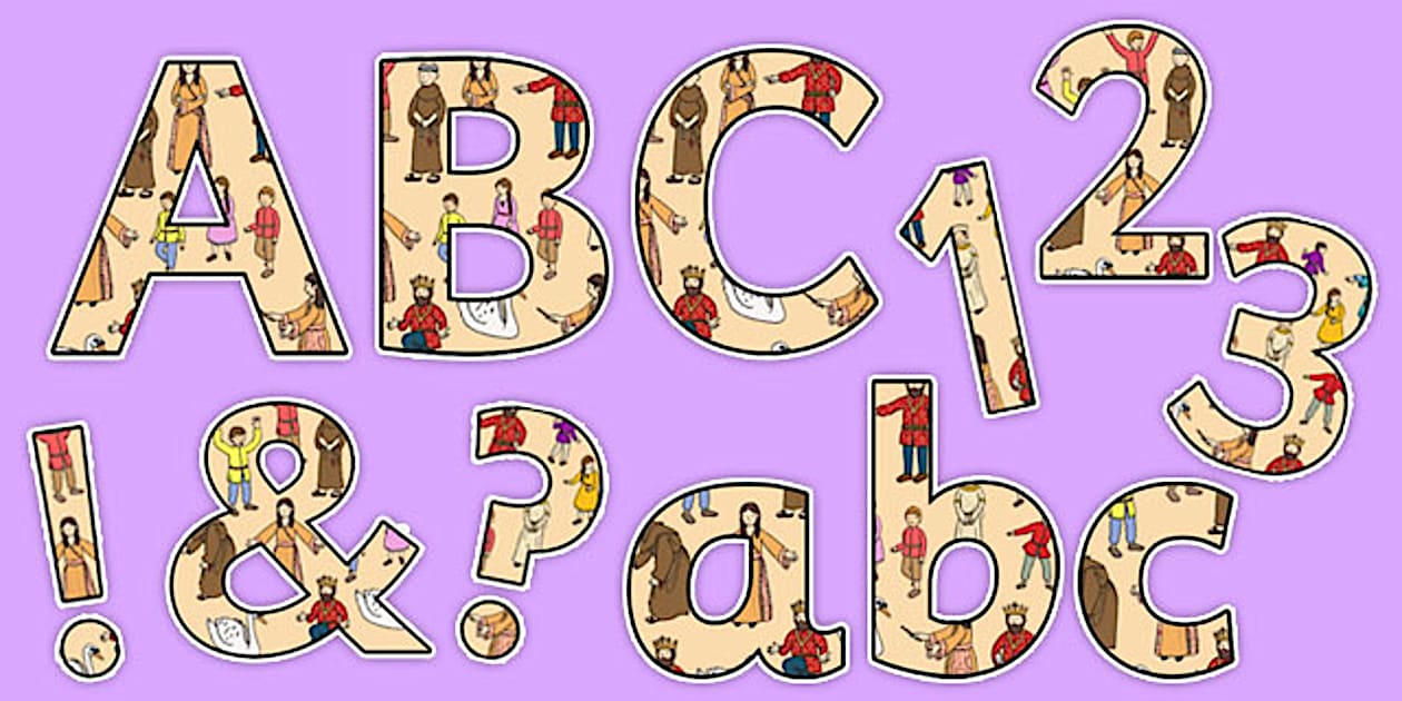 The Children of Lir Display Lettering (teacher made)