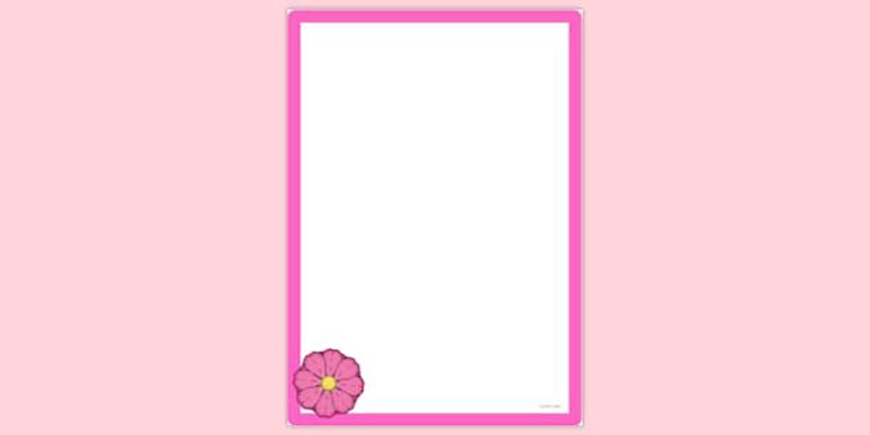 Small Flower Page Border | Page Borders | Twinkl - Twinkl