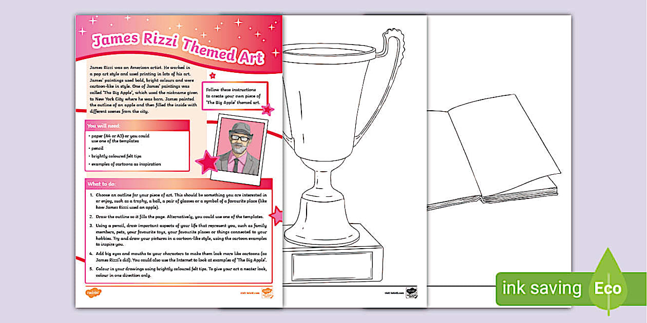 KS2 James Rizzi Art Lesson Activity - Twinkl