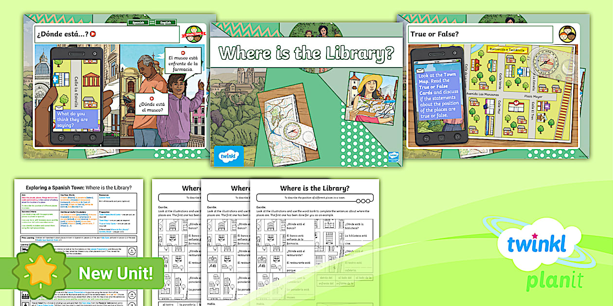 👉 PlanIt Year 6 Spanish Lesson: Where is the Library?