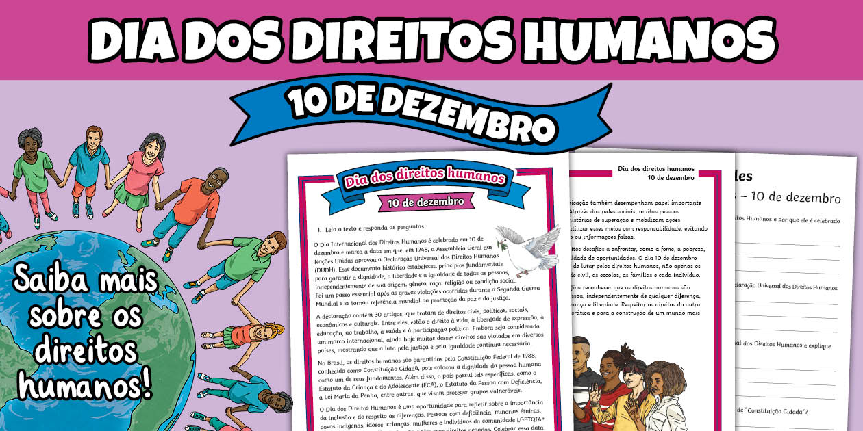 Compreensão textual sobre direitos humanos