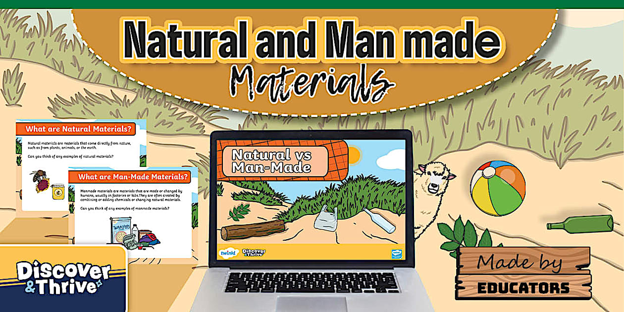 STEM (Materials) Natural and Manmade Materials Powerpoint