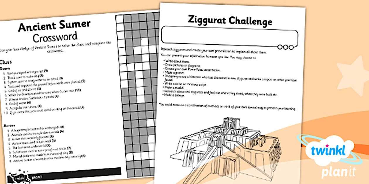 History: Ancient Sumer UKS2 Unit Home Learning Tasks