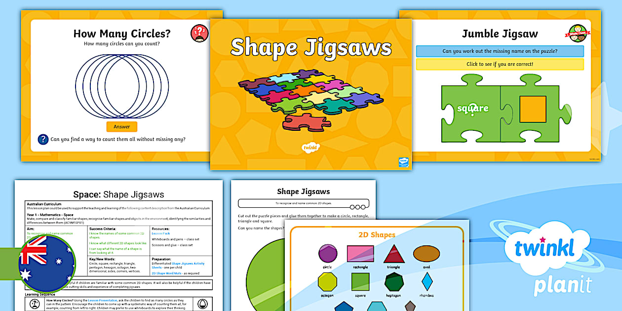 Year 1 Space: 2D Shapes Lesson 2 (teacher made) - Twinkl