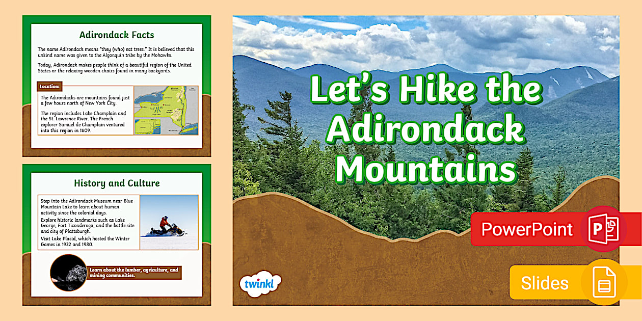 Let’s Hike the Adirondack Mountains PowerPoint & Google Slides