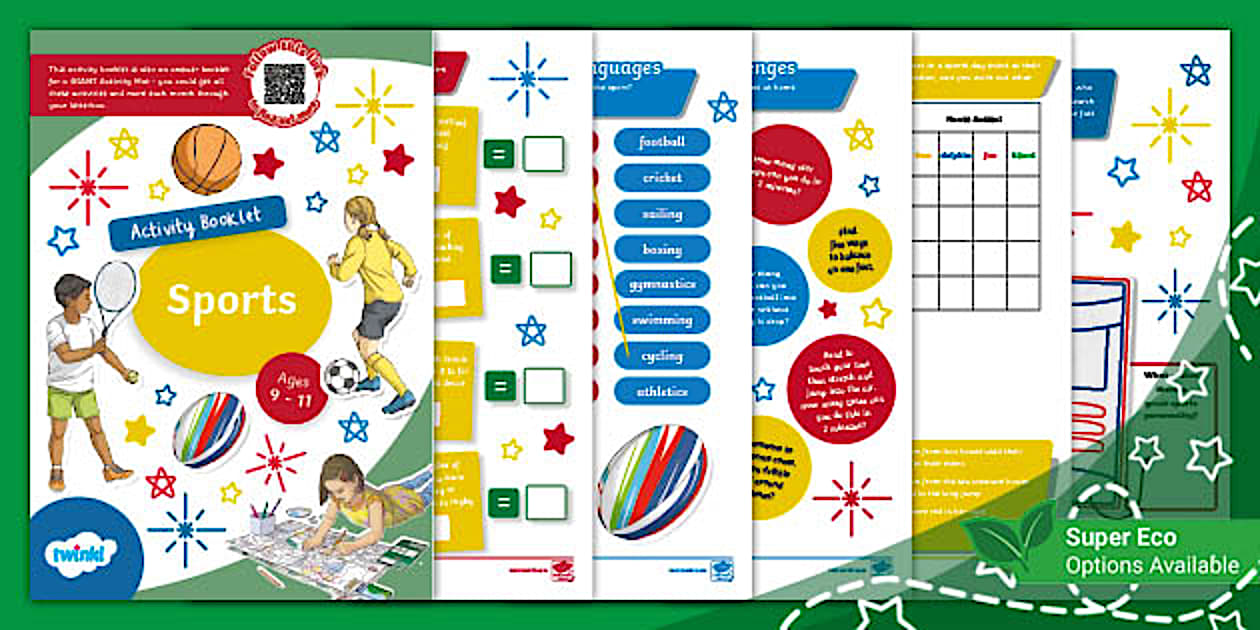 Sports GAM & Activity Booklet Content (9 to 11 years)
